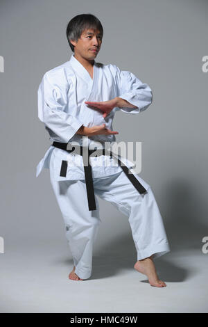 Japanese karate master Stock Photo - Alamy