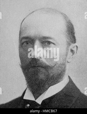Emil von Behring (1854-1917), German Physiologist who Received the 1901 ...