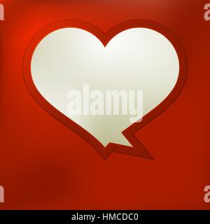 Heart speech bubble template. + EPS8 vector file Stock Vector Image ...