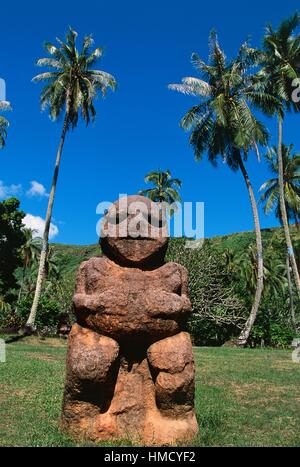 French Polynesia, Tahiti, Arahurahu Marae Tahitian Temple. (Large ...