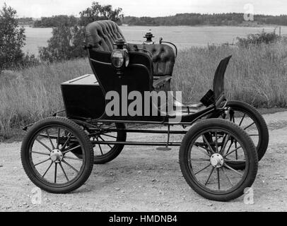 The 1902 Baker Electric is an early electric vehicle on display at the ...