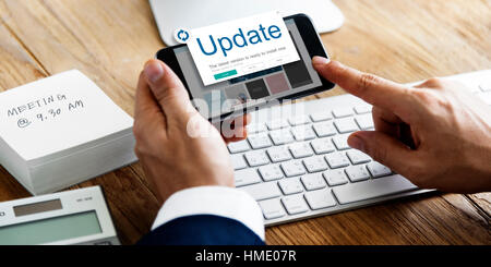 Update Window Popup Alert Concept Stock Photo - Alamy