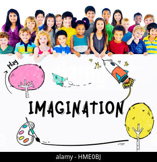 Early education concept: children are drawing Stock Photo - Alamy