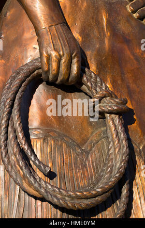 Bronze statue of Kathleen McClintock, 1929 Pendleton Round-Up Queen, by ...