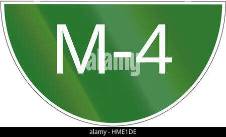 Route shield for a motorway in Pakistan Stock Photo - Alamy