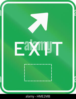 Road sign in the Philippines - Expressway Exit Direction Stock Photo ...