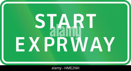 Road sign in the Philippines - Expressway Exit Direction Stock Photo ...