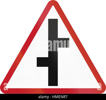 Road sign in the Philippines - Cross only at pedestrian crossing Stock ...