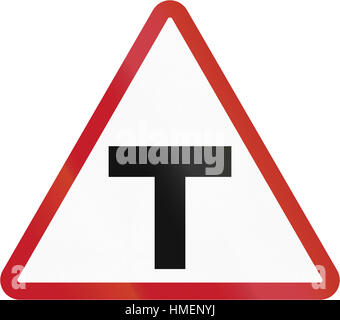Road sign in the Philippines - Y Junction Stock Photo - Alamy