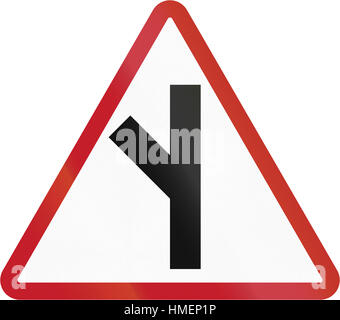Road sign in the Philippines - Side Road Junction Stock Photo - Alamy