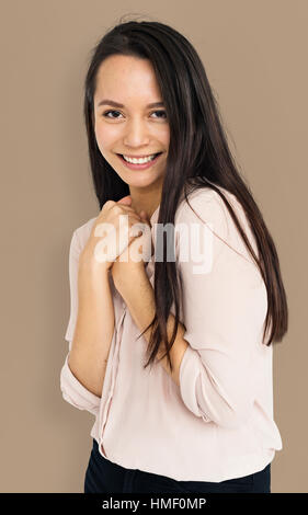 Young Women Smile Face Expression Concept Stock Photo - Alamy