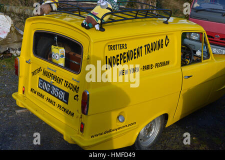 Reliant Regal Van of Trotters Independent trading Co Stock Photo - Alamy