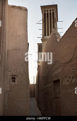 Traditinal windtowers in Yazd, Iran Stock Photo - Alamy