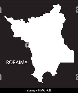 Roraima, Brazil. Simple vector map. State shape. Outline style. Border of Roraima. Vector ...