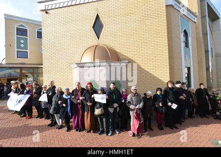 Wightman Road, London, UK. 3rd Feb, 2017. People of different faiths ...