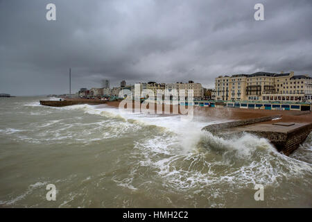 Brighton, UK. 03rd Feb, 2017. Early signs of this weekend's coming ...
