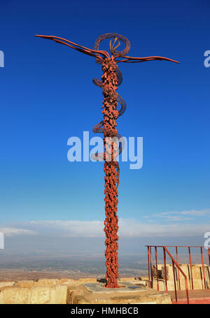 Brazen Serpent Statue, Mount Nebo, Jordan Stock Photo - Alamy