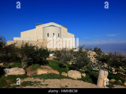 Jordan, Moses Church on Mount Nebo Stock Photo - Alamy