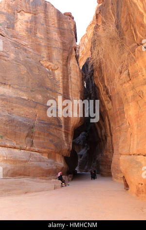The new access, abandoned rock city Petra, al-Batra, capital of the ...