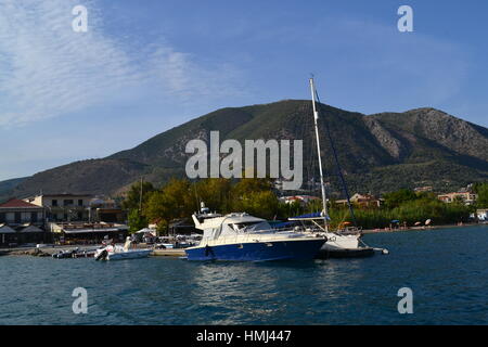 View at Nidri settlement on Lefkada Lefkas island, Greece ...