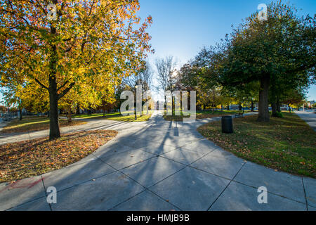 Franklin Square Park During Autumn in Baltimore, Maryland Stock Photo ...