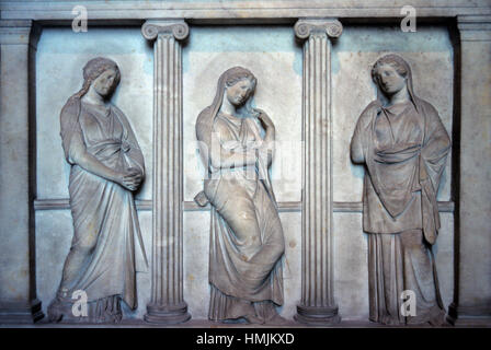 Marble Bas-Relief or Relief Carving of Weeping Crying or Mourning Greek ...