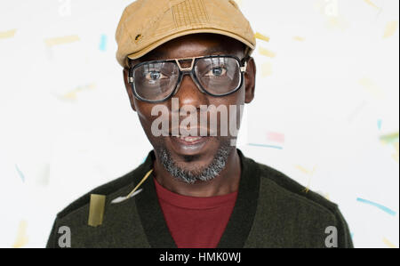 African Man Smiling Sneer Portrait Concept Stock Photo - Alamy