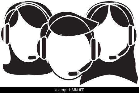 Support assistants technical icon image, vector illustration Stock ...