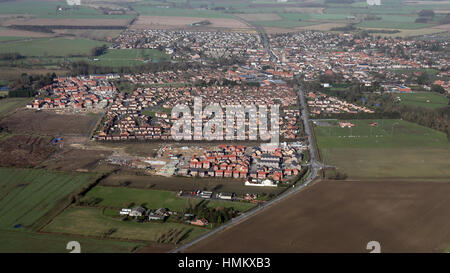 aerial view of Pocklington town centre, Yorkshire Stock Photo - Alamy
