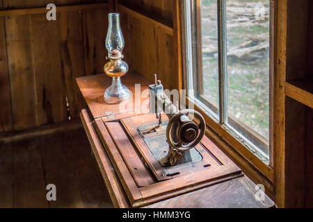 Interior of Pioneer Cabin at Crowley Museum & Nature Center in Sarasota ...