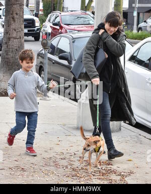 Selma Blair and her son Arthur adopted a new dog in Studio City ...