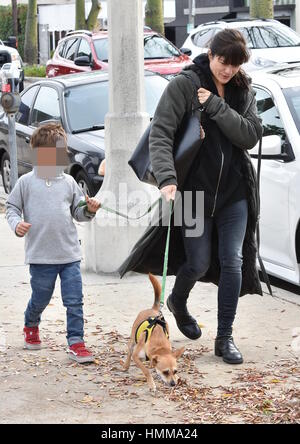 Selma Blair and her son Arthur adopted a new dog in Studio City ...