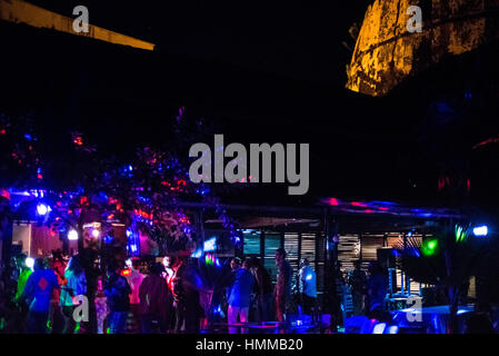 Night party at the area of the Old Fort in Stone Town, Zanzibar ...