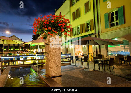 Switzerland, Canton of Fribourg, Bulle, city market day Stock Photo - Alamy