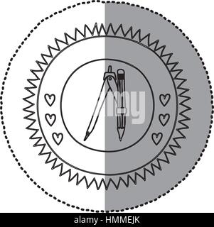 compass school utensil geometry education Stock Vector Image & Art - Alamy