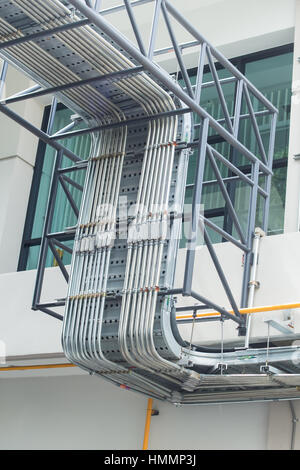 ceiling cable pipe good manage in construction building network ...