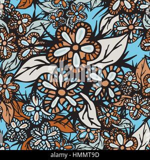Boho Style Hand Drawn Seamless Pattern Stock Vector Image & Art - Alamy