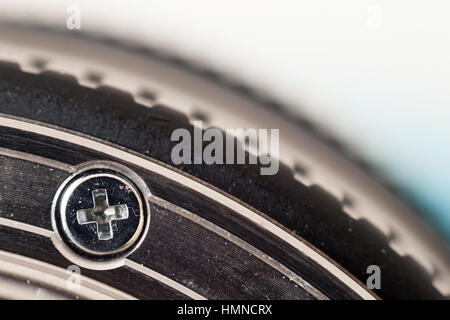 A closeup shot of a wrench (screw-wrench) with shallow depth of field ...