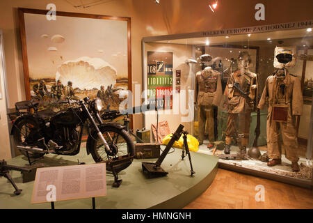 Second World War exhibition in Polish Army Museum in Warsaw, Poland ...