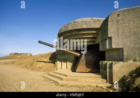 Remains of a German battery in Normandy WWII Stock Photo: 58898043 - Alamy