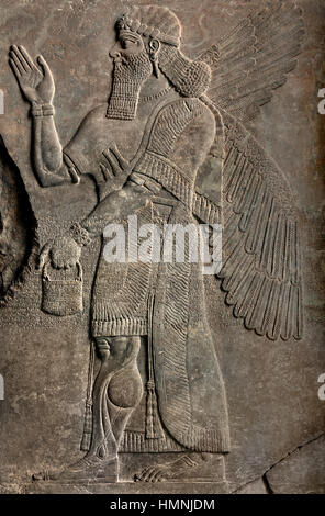 Royal bull hunt. Palace Relief alabaster 695 BC.Nineveh ancient ...