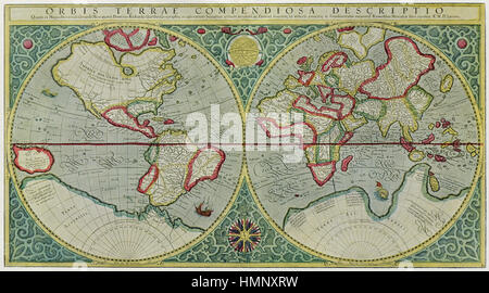 World Map 1587 Stock Photo - Alamy