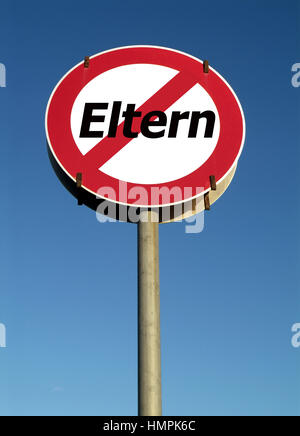 Traffic sign, symbolic for parents Stock Photo - Alamy