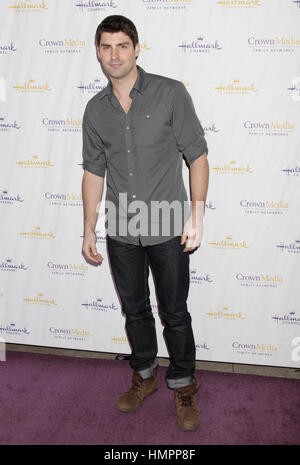 Travis Milne arrives for the Hallmark Channel and Hallmark Movie Stock ...