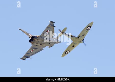 RAF Typhoon ZK349 with Gina Camouflage paint scheme commemorating the ...