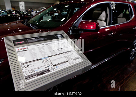 Monroney sticker (window sticker) on 2017 Ford Focus sedan - USA Stock ...