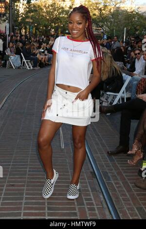 Keke Palmer attending the Los Angeles premiere of Pimp held at the Pacific Theatres at The Grove ...
