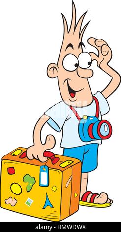 male traveler with camera character Stock Vector Image & Art - Alamy