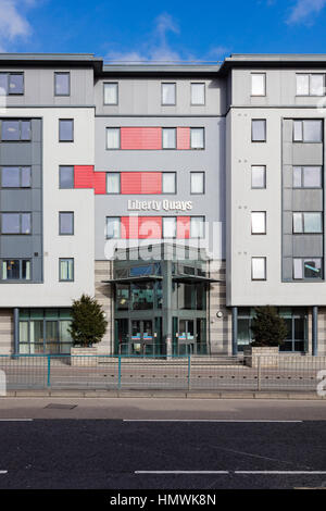 Modern housing development in Gillingham on Victory Pier and Liberty ...
