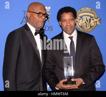 Samuel L. Jackson and Denzel Washington attends the 31st Annual ASC ...